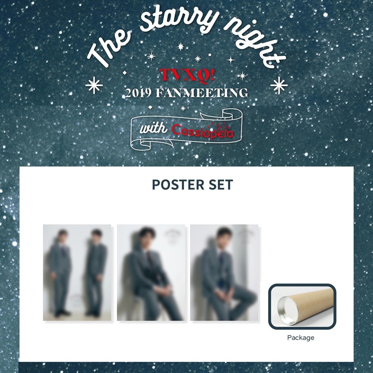 【2次予約/送料無料】TVXQ! POSTER SET「TVXQ! 2019 FANMEETING OFFICIAL MD」