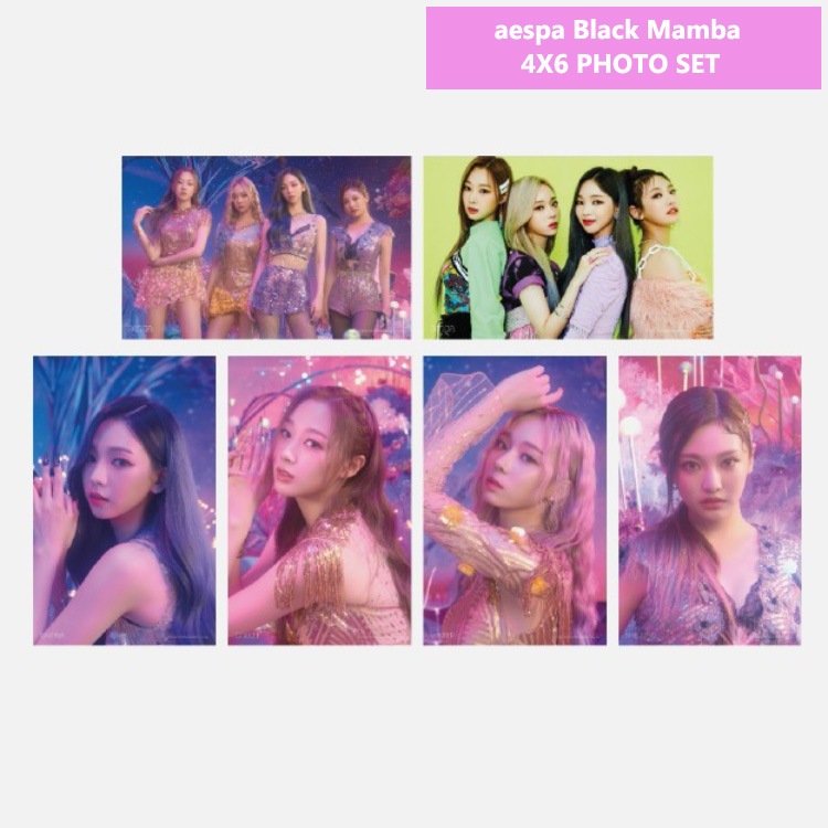 【予約】aespa 4X6 PHOTO SET_Black Mamba「SMTOWN&STORE」