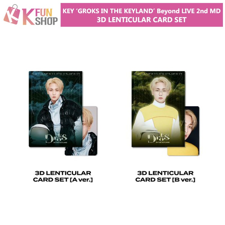 【予約】SHINee KEY 3D LENTICULAR CARD SET_GROKS IN THE KEYLAND Beyond LIVE ...
