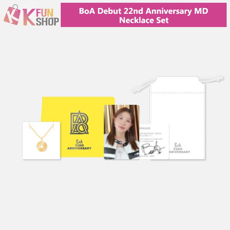 【予約】BoA Necklace Set_Debut 22nd Anniversary OFFICIAL MD「SMTOWN&STORE」