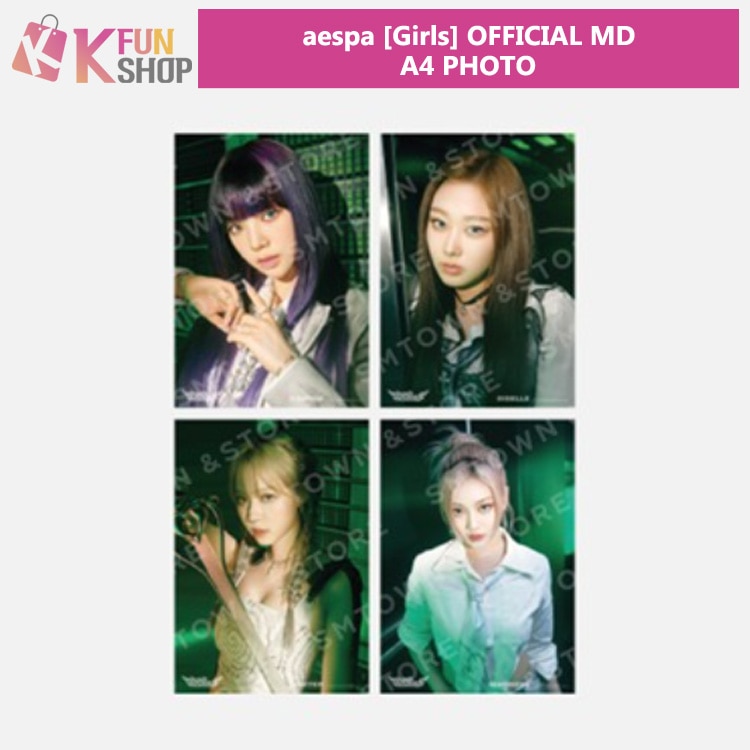 【予約】aespa A4 PHOTO_The 2nd Mini Album Girls OFFICIAL MD「SMTOWN&STORE」