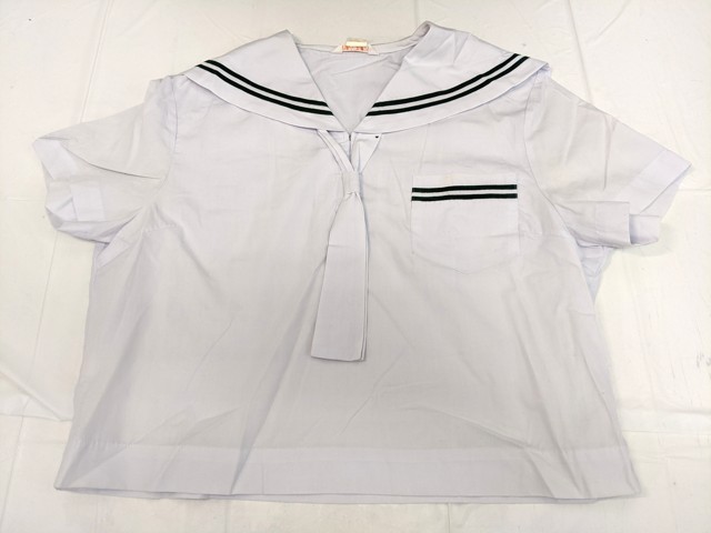 M44 中学校?? 高校?? 夏服セーラー服+夏服スカート/yt2996【25YJ】 | 女子制服,高校 | 中古学生服の専門店「A-制服店.com」
