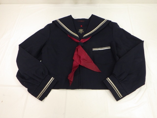 d02 高槻市芝谷中学校 冬服セーラー服+冬服スカート+スカーフ/yt1979【7JRF】 | 女子制服,中学校,セット | 中古学生服の専門 ...