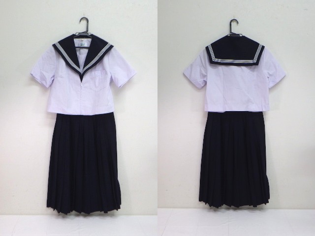 R76 愛知美浜町立野間中学校 夏服セーラー服+スカート/yt1911【6CFW】 | 女子制服,中学校,セット | 中古学生服の専門店「A ...