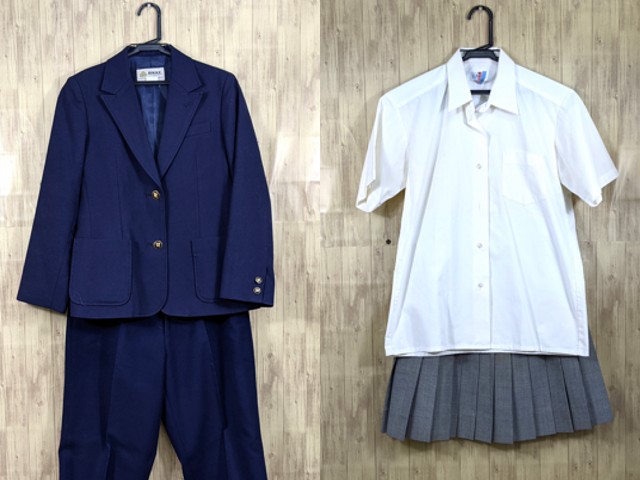 F30 愛知県 名東高校 ブレザー+冬服ズボン+半袖シャツ+冬服/夏服スカート/yt3321【9JDF】 | すべての商品 | 中古学生服の ...
