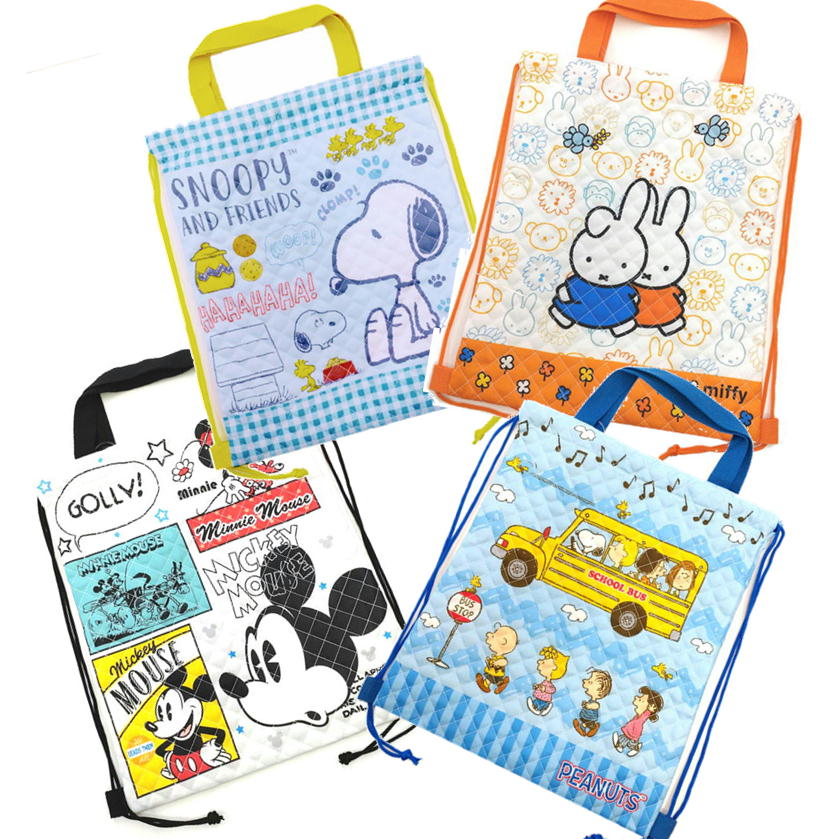キャラクター キルトナップサック 体操着入れ 体操服入れ ディズニー ミッキーマウス スヌーピー ミッフィー キルトバッグ | ファンシー雑貨,バッグ/巾着 | キャラクターグッズ専門店 ASHOP
