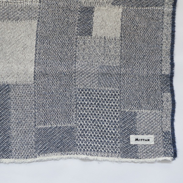 MITTAN 絹布巾 紺