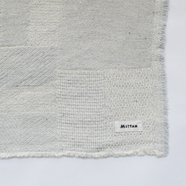 MITTAN 絹布巾 薄灰