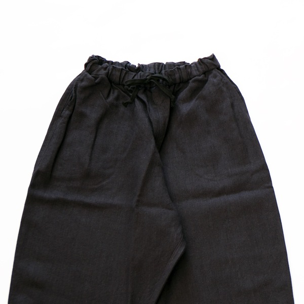 MITTAN 綾織大麻パンツ2 墨黒 送料無料 PT-84