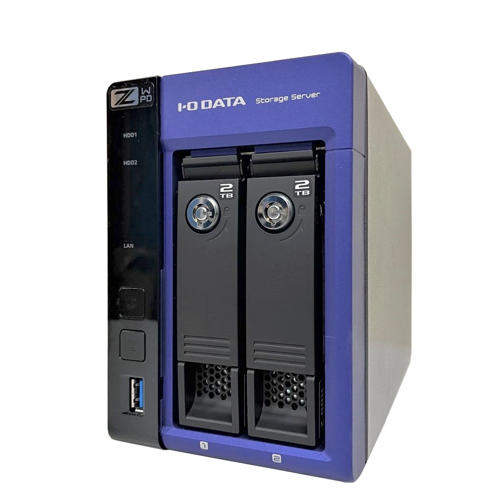 IOデータ 法人向けNAS HDL-Z2WP4D IntelCeleron 2ドライブ 4TB RAID Windows Storage Server 2016 Standard ...