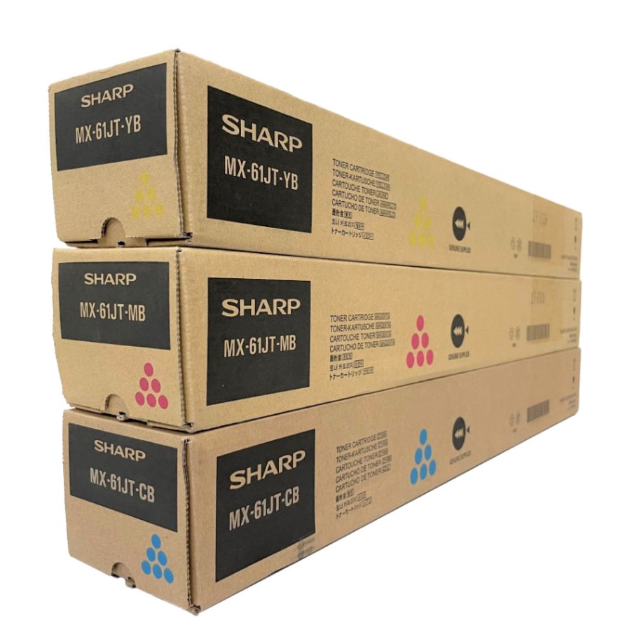 シャープ 純正トナーカートリッジ MX-61JT カラー小容量3色セット 適合機種：MX2650FN MX3150FN MX3650FN ...