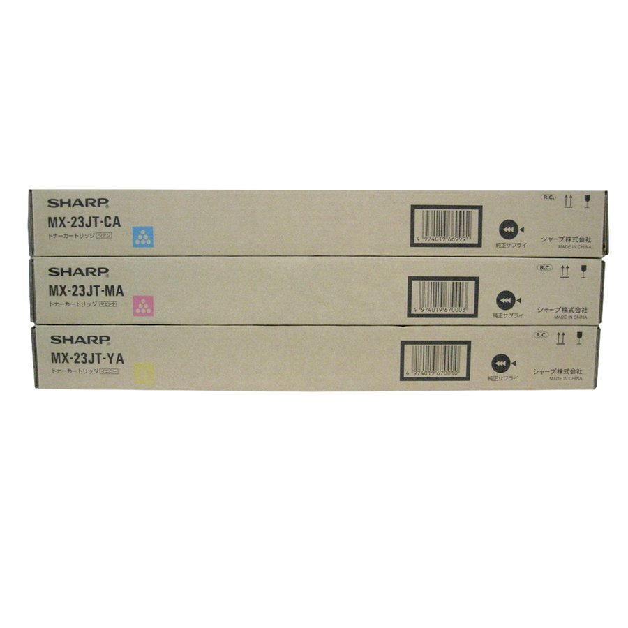 シャープ 純正トナーカートリッジ MX-23JT カラー3色セット MX-2310F MX-2311FN MX-2514FN MX-2517FN MX-3111F MX-3112FN MX ...