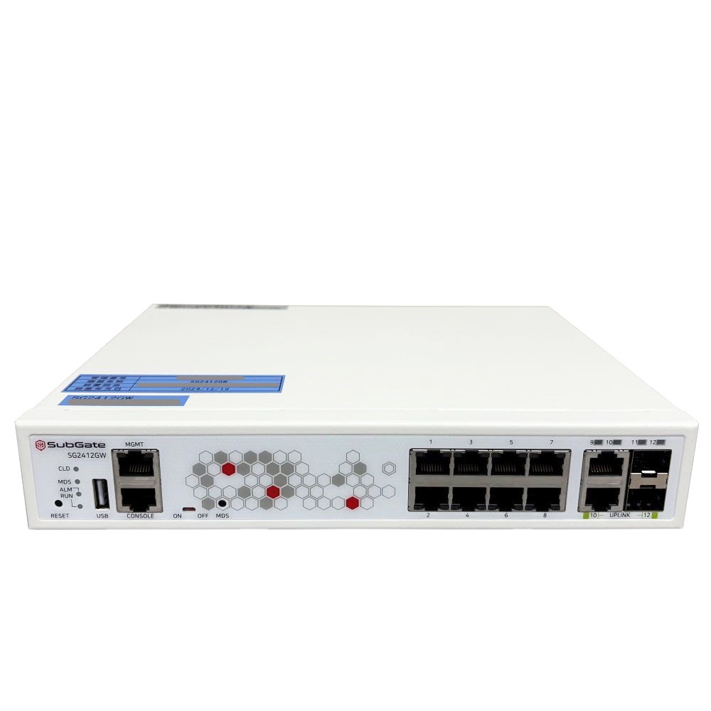 HDM SubGate ネットワークセキュリティアプライアンス SG2412GW 10/100/1000BASE-T セキュリティスイッチ ...