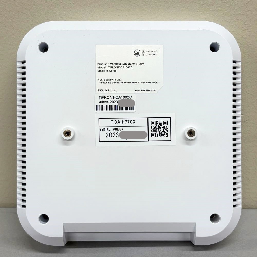 PIOLINK セキュリティ機能付きアクセスポイント TiFRONT CA1002C 2023年製 ワイヤレスLAN Wi-Fi5 クラウド管理型セキュリティAP パイオリンク 【送料無料 ...