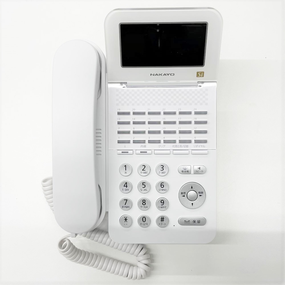 NAKAYO(ナカヨ) NYC-Si IPテレフォニーシステム NYC-SiS-ME-LE / NYC-24Si-SDW ビジネスホン 電話機セット 2022年製 24ボタン標準電話機【送料 ...