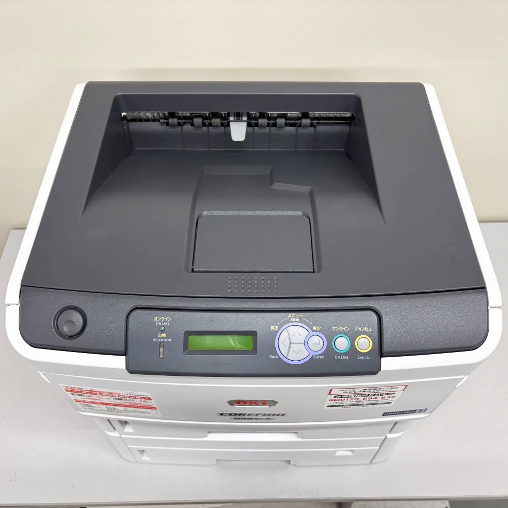 OKI A3対応モノクロLEDプリンター COREFIDO B821n-T トータルカウント14,306枚 毎分35枚 LEDプリンター コアフィード 2段カセット 沖データ 【大型商品発送 ...