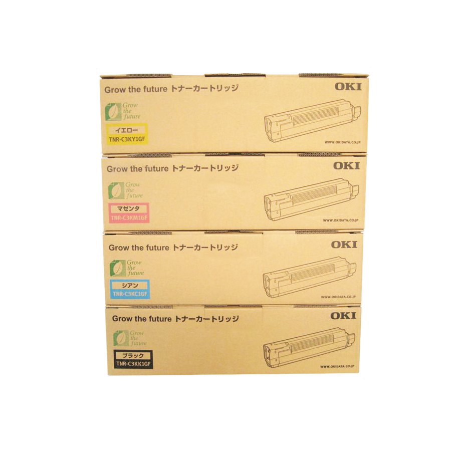 OKI 純正トナーカートリッジ TNR-C3KGF 4色セット C810dn C810dnT C830dn MC860dn MC860dtn ...