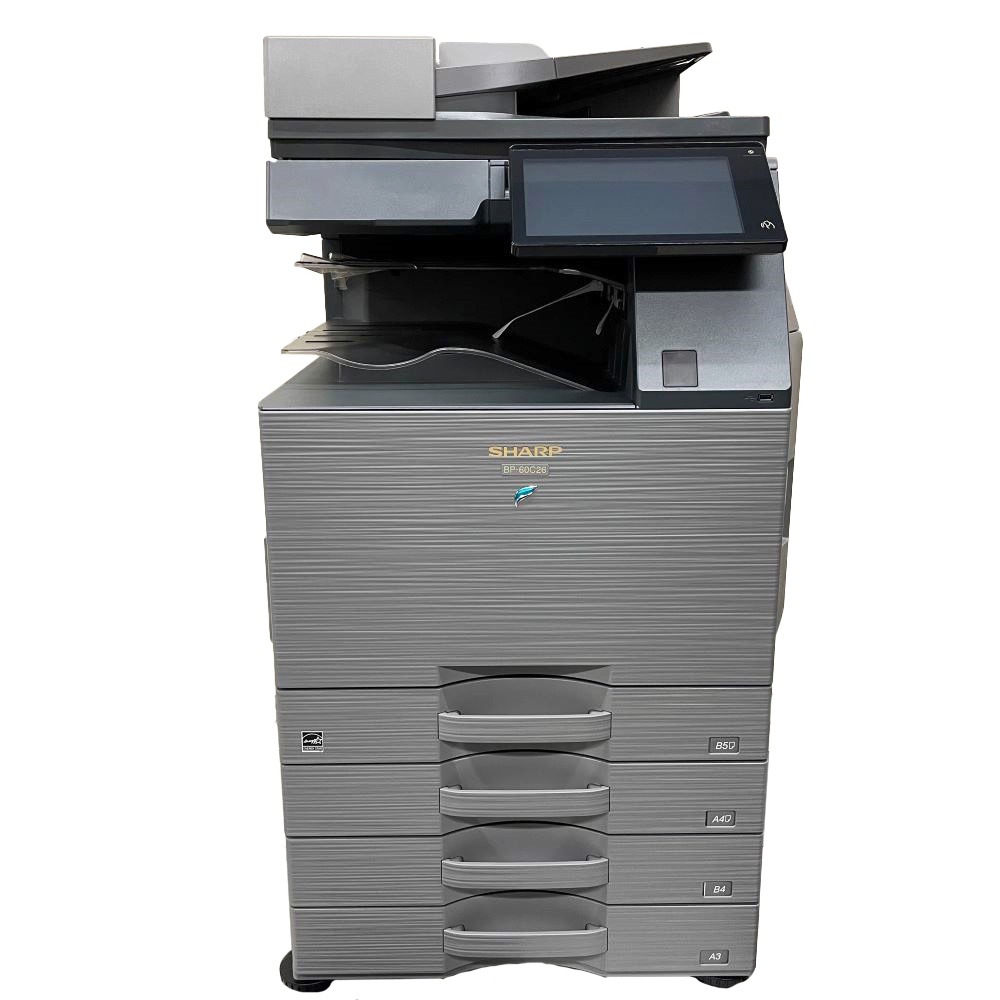 シャープ フルカラー複合機 BP-60C26 2022年製 総使用枚数2,087枚 ウィルス検知キット フルカラー コピー FAX プリンター スキャナー 最大原稿A3 白黒2,014枚 フル ...