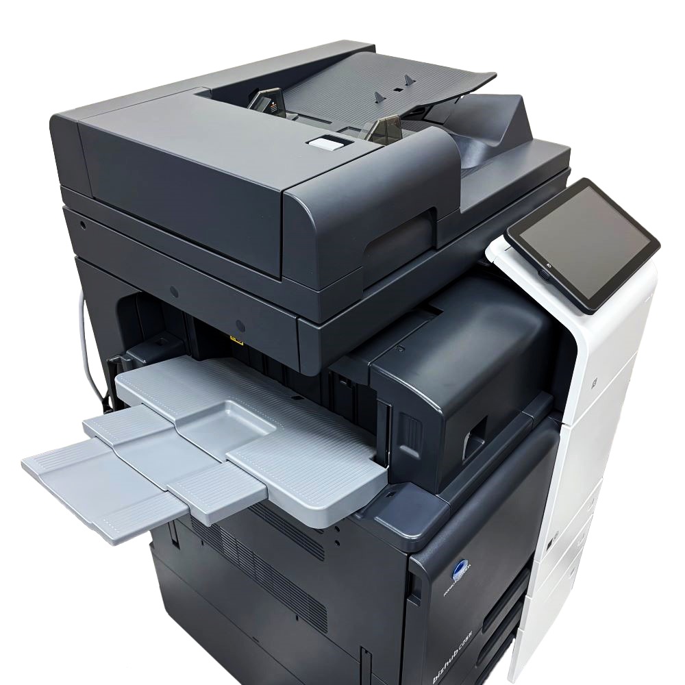 コニカミノルタ カラー複合機 bizhub C251i カウンター1,518枚 ステイプル・パンチ機能インナーフィニッシャー付き カラーコピー ...