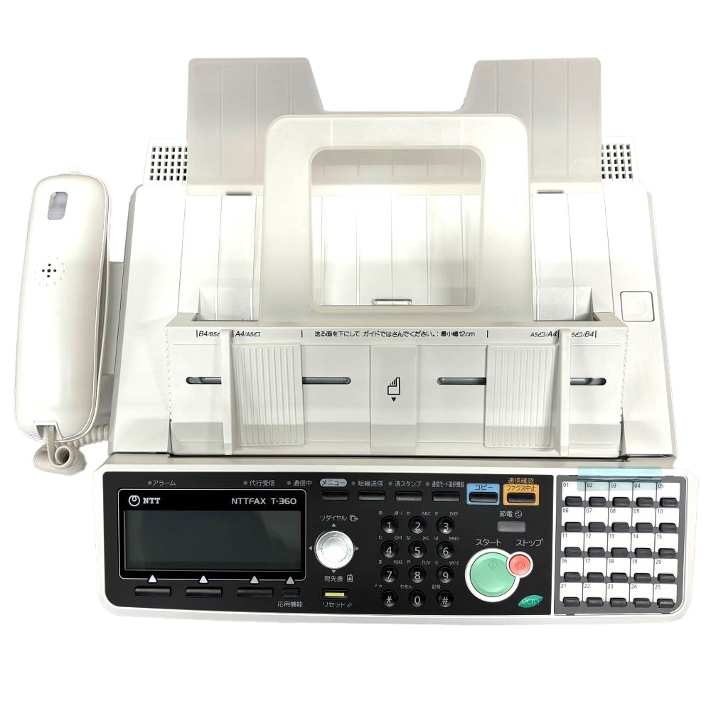 NTT 感熱ロール紙FAX NTTFAX T-360 印字枚数4,865枚 卓上型ファクス・コピー スーパーG3ファクス PC-FAX ネットワーク ムラテック F-390 【小型宅配便 ...