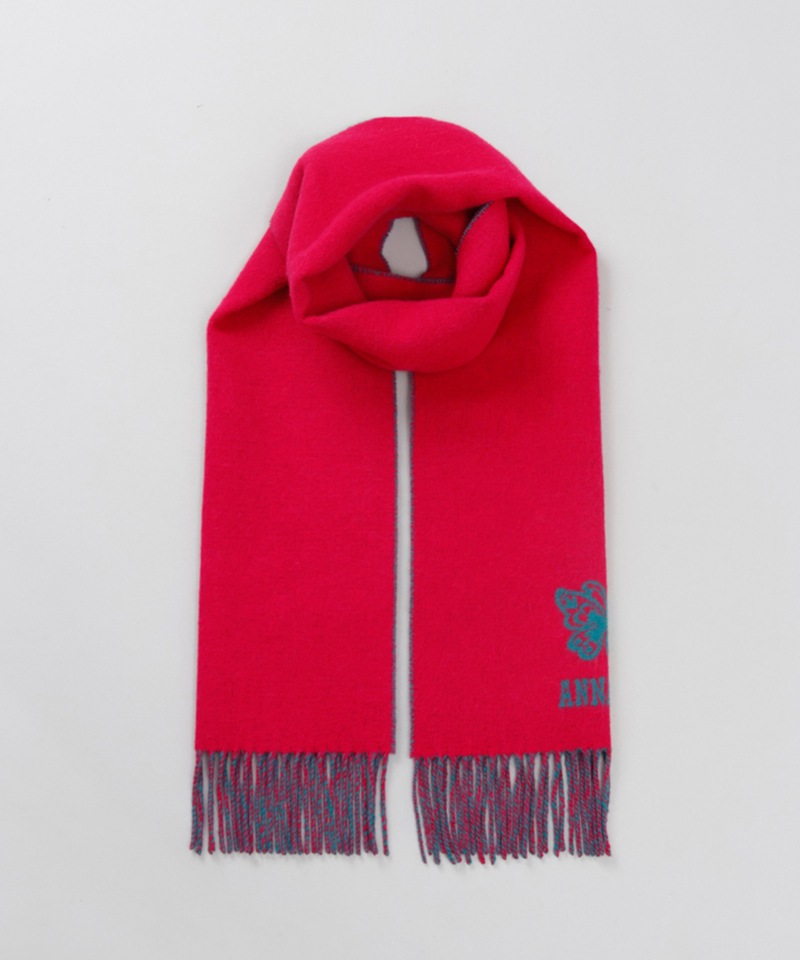 ANNA SUI（アナ スイ）】ウールリバーシブルマフラーALL｜オーロラ