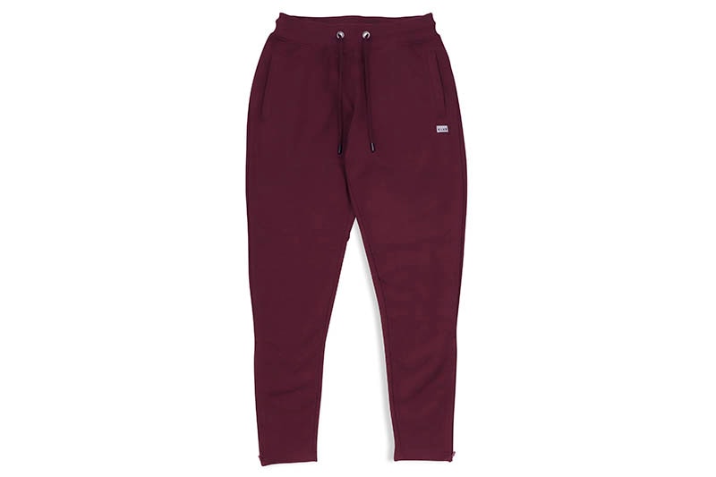 PRO CLUB HEAVYWEIGHT FRENCH TERRY ZIPPER BOTTOM SWEATPANT (MAROON) 198 ...