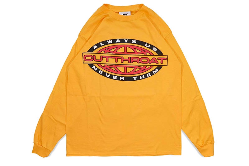 CUTTHROAT GLOBAL LS TEE (YELLOW) | Brand,A-F,CUTTHROAT | GROWAROUND（グロウ ...