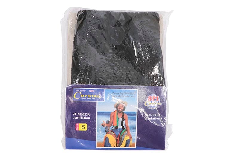 CRYSTAL THE ORIGINAL ENGLISH STRING VEST (BLACK) | すべての商品 | GROWAROUND ...