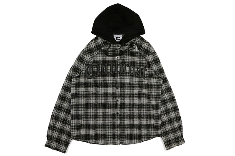 CUTTHROAT FLANNEL SHIRT (BLACK/GREY) | Brand,A-F,CUTTHROAT | GROWAROUND ...