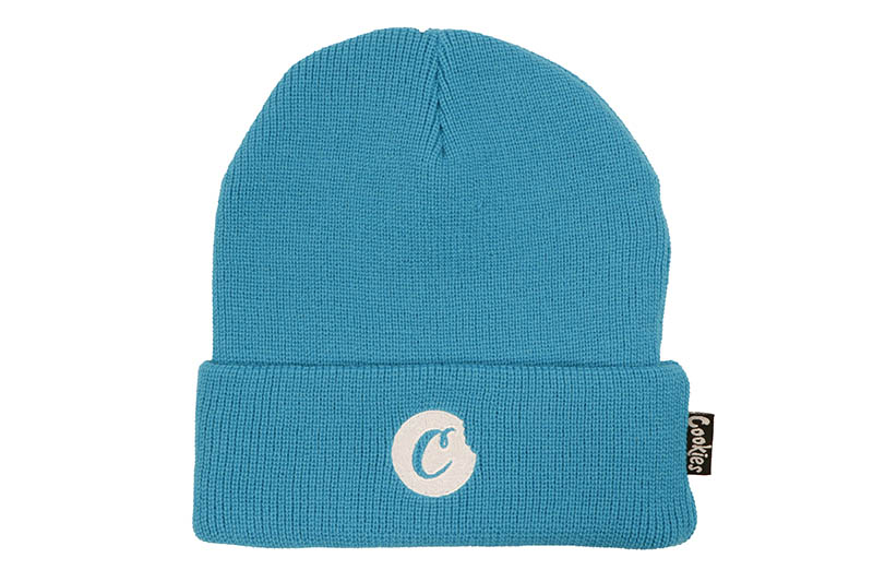 COOKIES C-BITE KNIT BEANIE (COOKIES BLUE/WHITE) CM234XKB10 | Brand,A-F ...