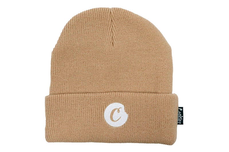 COOKIES C-BITE KNIT BEANIE (KHAKI/WHITE) CM234XKB10 | Brand,A-F,COOKIES ...