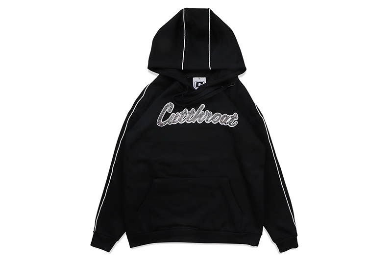 CUTTHROAT RHINESTONE LOGO HOODIE (BLACK) | Brand,A-F,CUTTHROAT ...