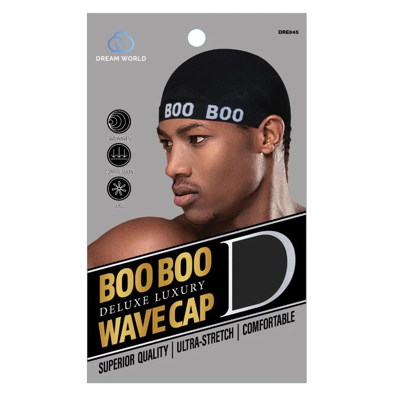 DREAM WORLD BOO BOO DELUXE LUXURY WAVE CAP (BLACK) #DRE045 | Category ...