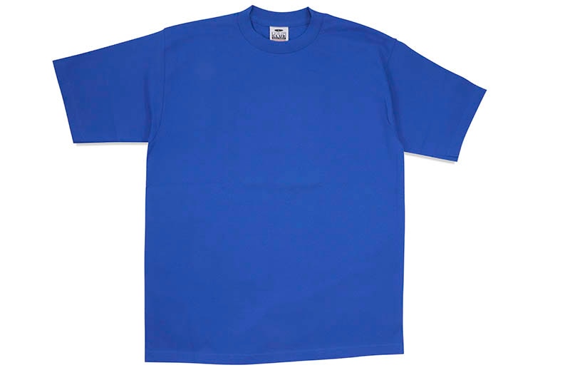 PRO CLUB HEAVYWEIGHT COTTON SHORT SLEEVE CREW NECK T-SHIRT (ROYAL BLUE ...