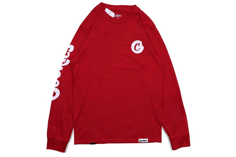 COOKIES C-BITE LOGO L/S TEE (RED/WHITE) CM234TLP08 | Brand,A-F,COOKIES ...