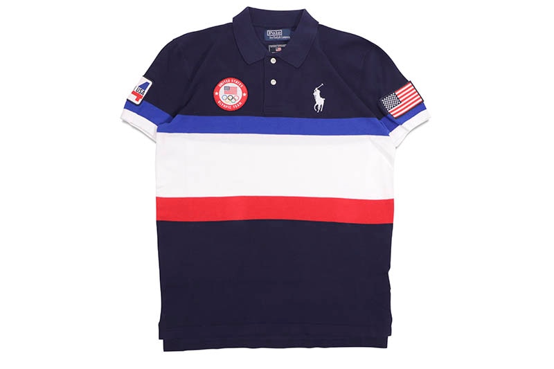 POLO RALPH LAUREN TEAM USA CLARUS POLO SHIRT (710928043001:REFINED NAVY ...