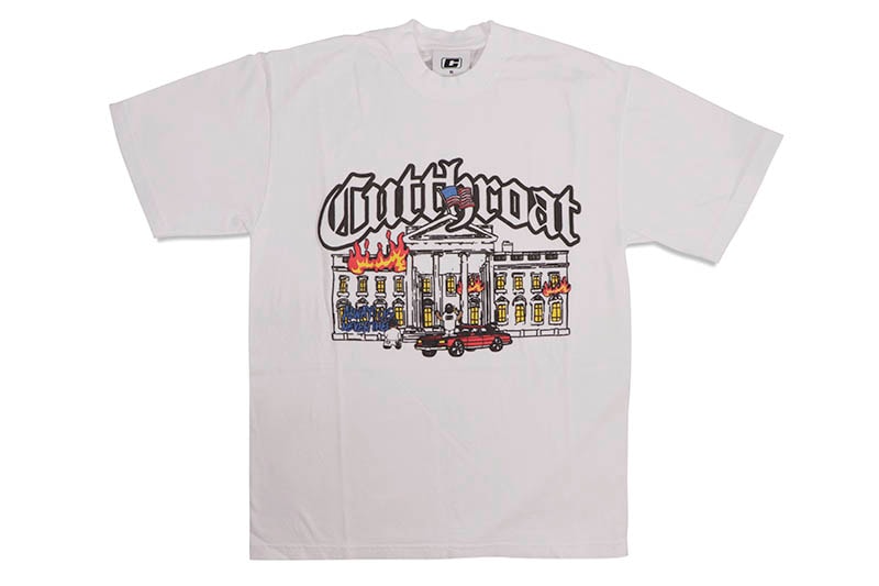 CUTTHROAT WHITE HOUSE TEE (WHITE) | Brand,A-F,CUTTHROAT | GROWAROUND ...