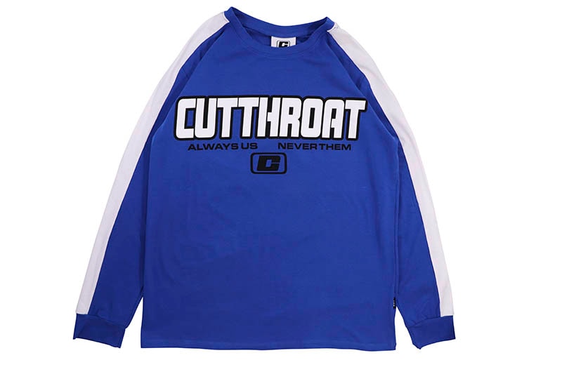 CUTTHROAT LOGO LS TEE (ROYAL/WHITE) | すべての商品 | GROWAROUND（グロウアラウンド）公式通販サイト