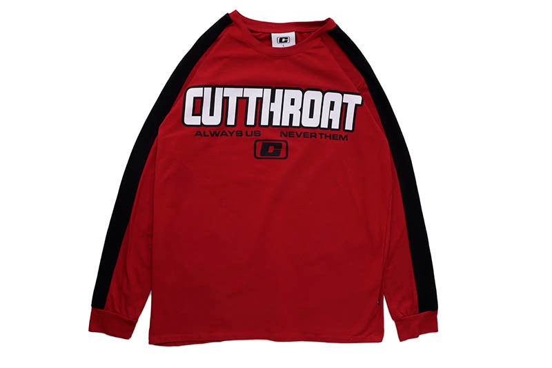 CUTTHROAT LOGO LS TEE (RED/BLACK) | Brand,A-F,CUTTHROAT | GROWAROUND ...