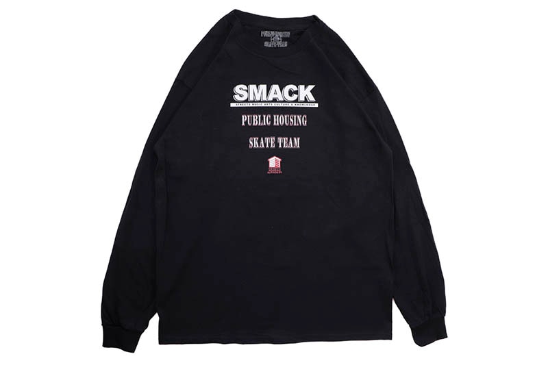 PUBLIC HOUSING SKATE TEAM SMACK DVD L/S T-SHIRT (BLACK) | SALE1 ...