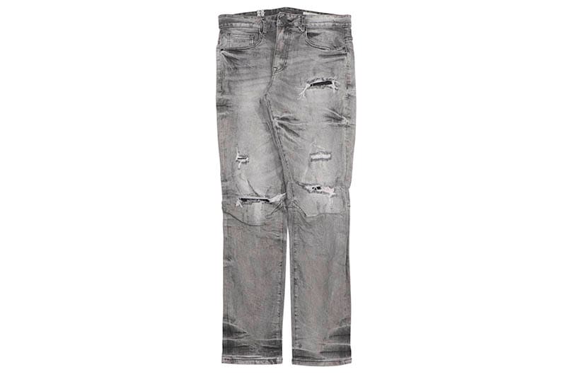 SMOKE RISE SLIM WAVE EFFECT JEANS (JP24108:ERIS GREY) | Brand,S-Z,SMOKE ...