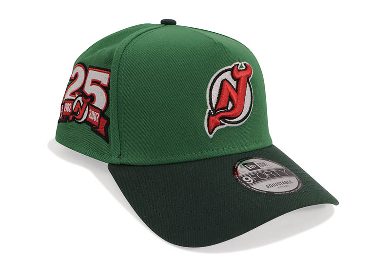 NEW ERA NEW JERSEY DEVILS 9FORTY AF ADJUSTABLE CAP (25TH ANNIVERSARY ...