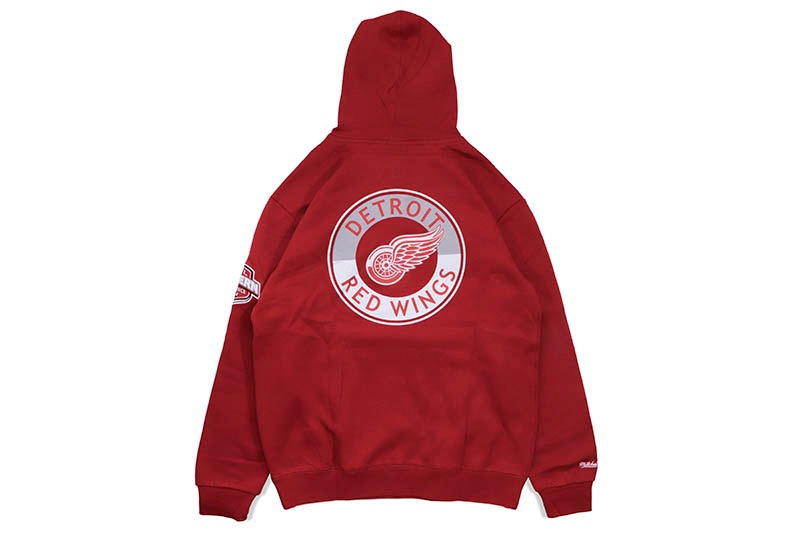 MITCHELL & NESS CITY COLLECTION FLEECE HOODY (DETROIT RED WINGS:SCARLET ...