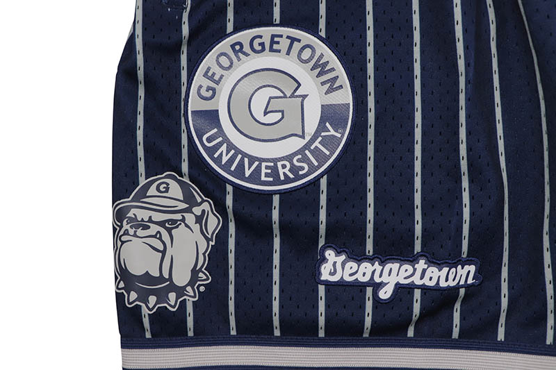 MITCHELL & NESS CITY COLLECTION MESH SHORTS (GEORGETOWN UNIVERSITY:NAVY ...