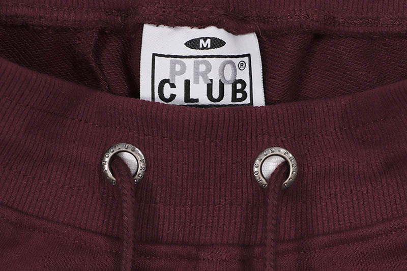 PRO CLUB HEAVYWEIGHT FRENCH TERRY ZIPPER BOTTOM SWEATPANT (MAROON) 198 ...