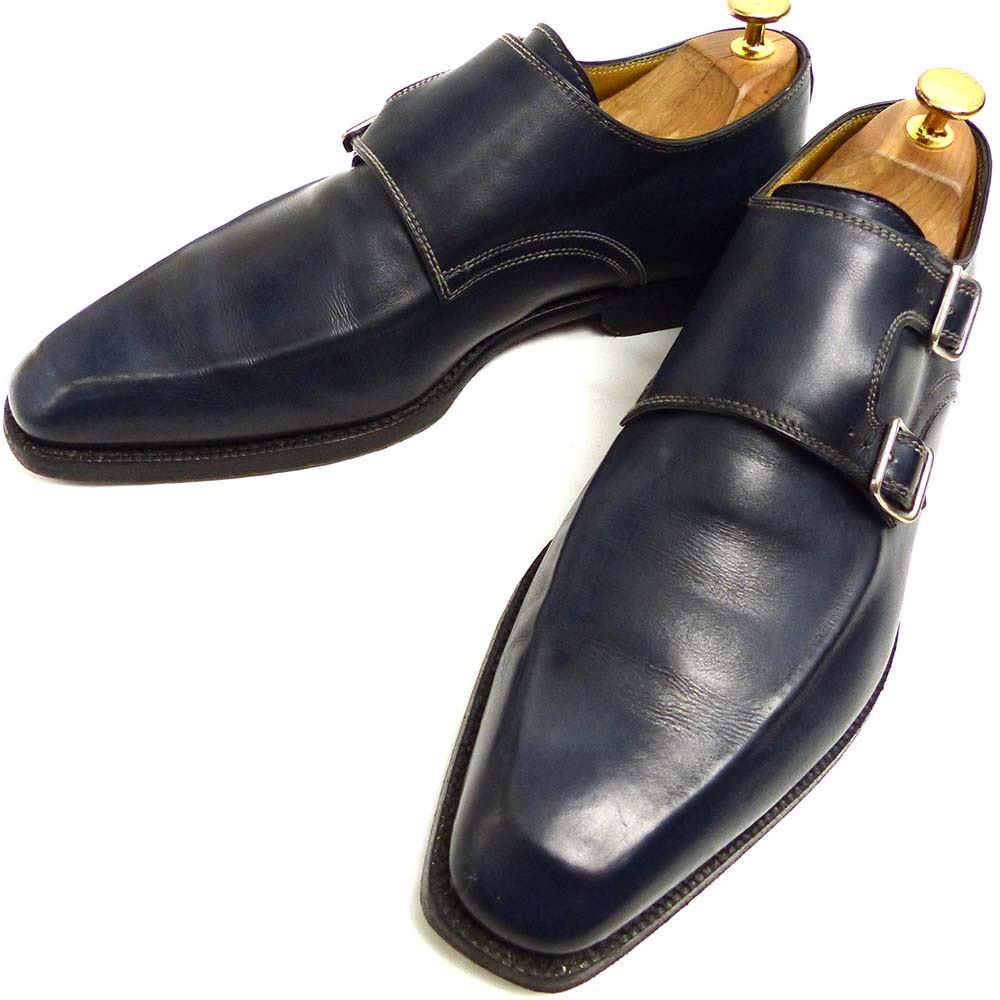 イタリア製 STEFANOBI / ステファノビ ノ ダブルモンクストラップシューズ 9(27.5cm相当)(メンズ)【中古】【送料無料 ...