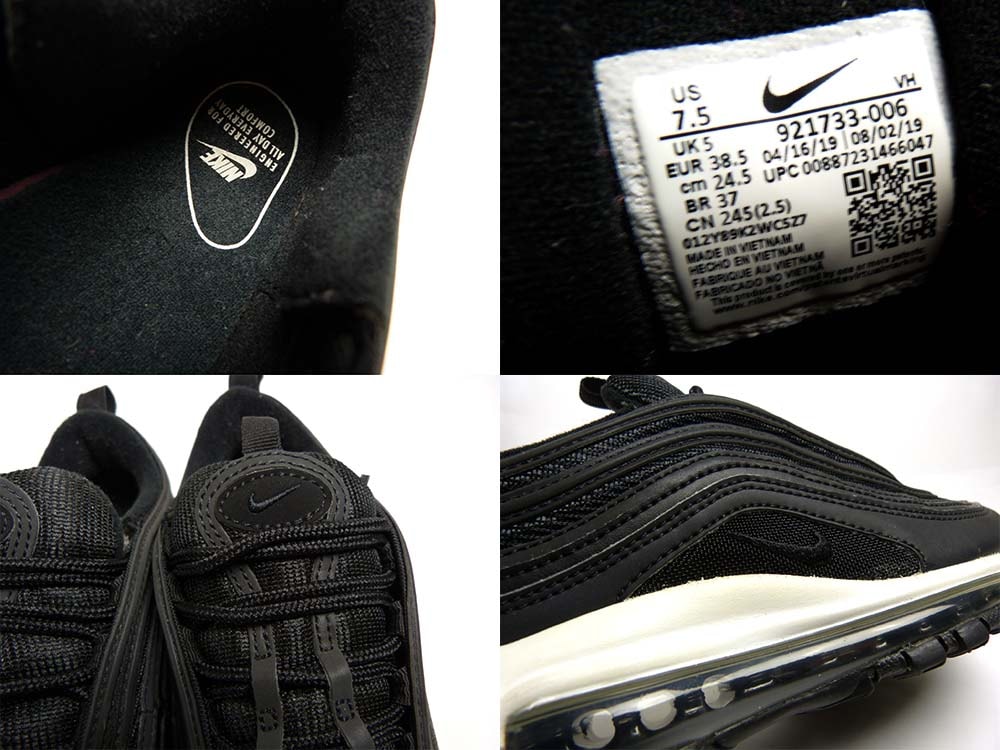 NIKE AirMax 97 / ナイキ エアマックス97 スニーカー US7.5(24.5cm相当)(レディース)【中古】｜スニーカー｜ブランド中古革靴、ビンテージ雑貨の通販なら ...