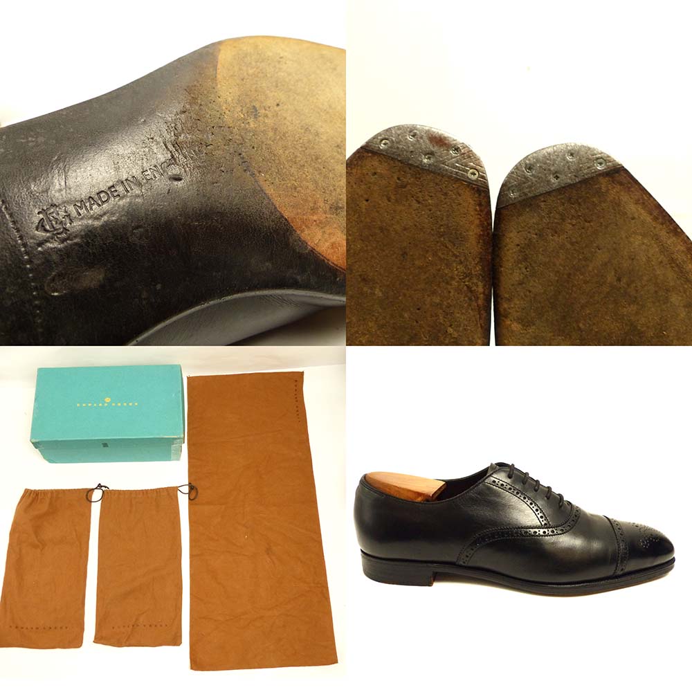 英国製 EDWARD GREEN / エドワードグリーンE808 ASQUITH/アスキス ストレートチップシューズ 7 /71/2(25.5cm相当)(箱・シューバッグ付)【中古】【送料無料 ...