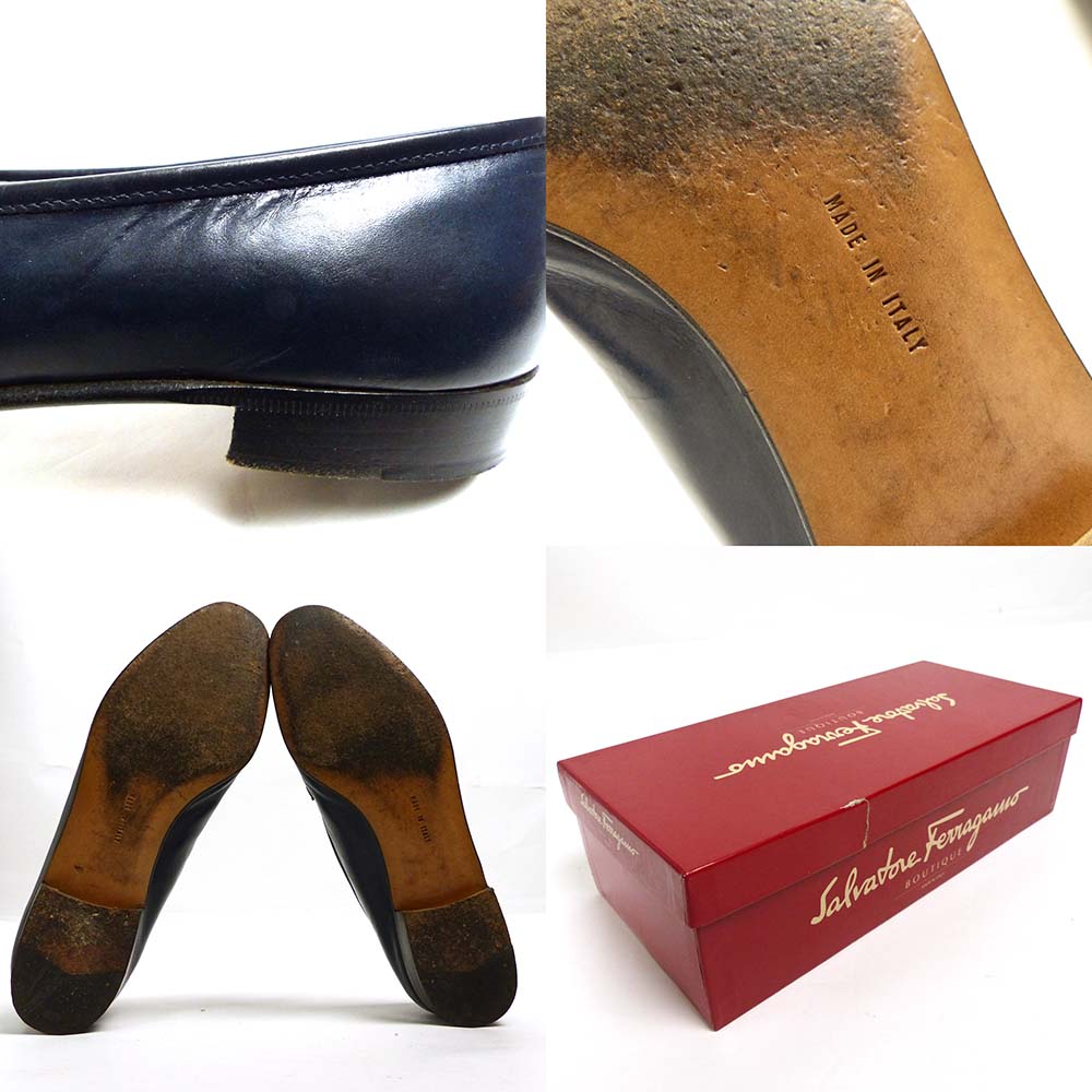 イタリア製 サルヴァトーレ フェラガモ / Salvatore Ferragamo ガンチーニ ビット ローファー 4 1/2C(22cm相当 ...