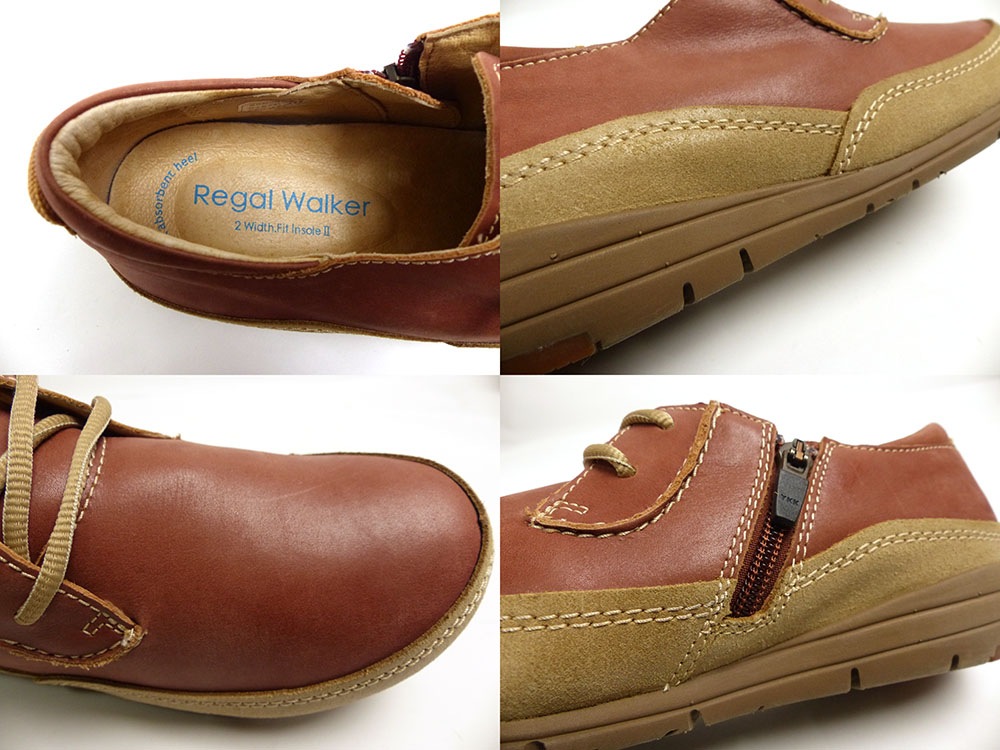 REGAL WALKER / リーガルウォーカー HA69 レースアップ サイドファスナーシューズ 24 1/EEE(24.5cm相当)(レディース)(定価約1.7万円)【中古】｜ドレス ...